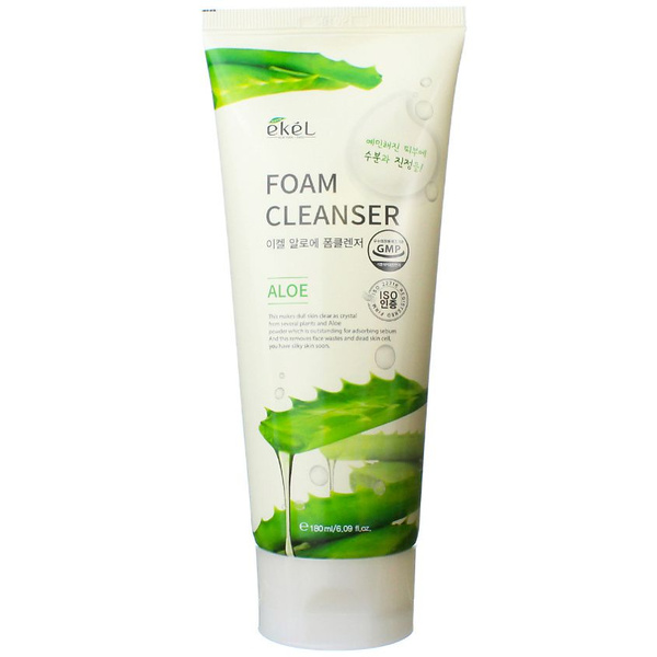 EKEL Пенка для умывания с Алоэ Успокаивающая Foam Cleanser Aloe 180 мл ...