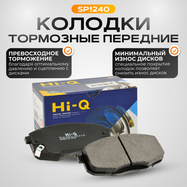 Колодки тормозные дисковые Передние, арт. sp1240 купить на OZON по ...