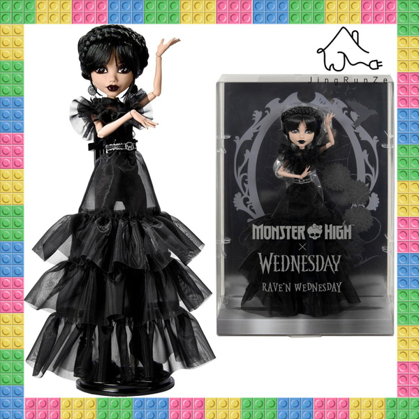 Специальное издание для кукол Wednesday Raven, Черное готическое платье ...