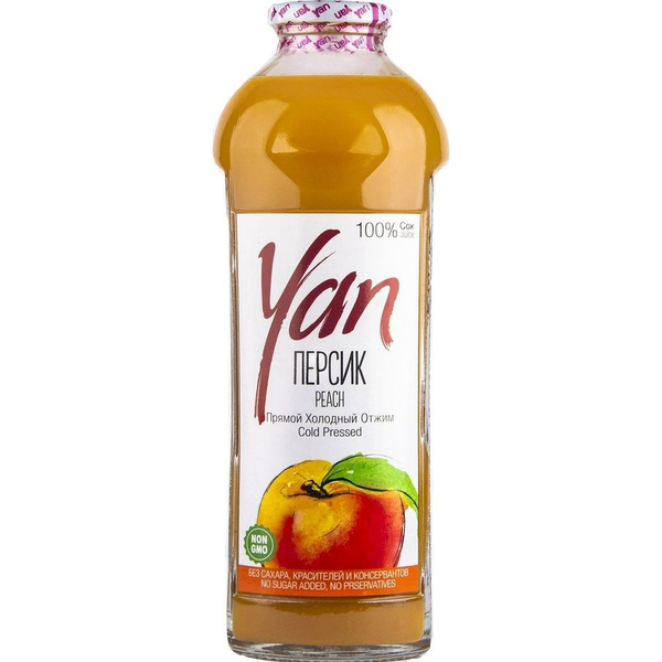 Сок Yan персиковый прямого отжима 930 мл купить на OZON по низкой цене (1682920805)