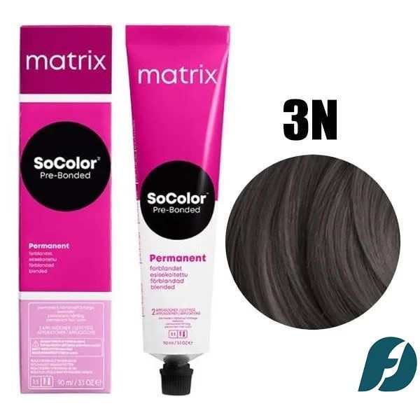 Matrix SOCOLOR 3N Крем-краска стойкая для волос Темный шатен, 90мл ...