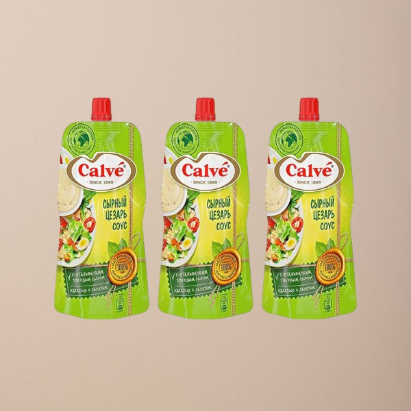 "Calve", соус "Цезарь", 230 грамм, 3 упаковки - купить с доставкой по ...
