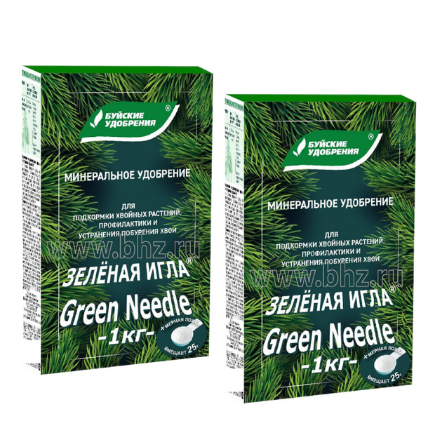 Зеленая Игла средство для профилактики побурения хвои 2 кг ( 2 шт по 1 ...