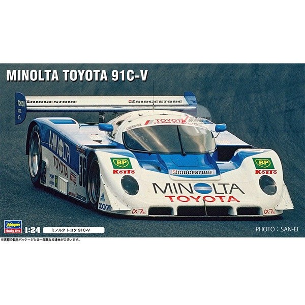 Сборная модель Машинка Hasegawa-21156 1/24 Minolta Toyota 91C-V endurance race car model kit ...