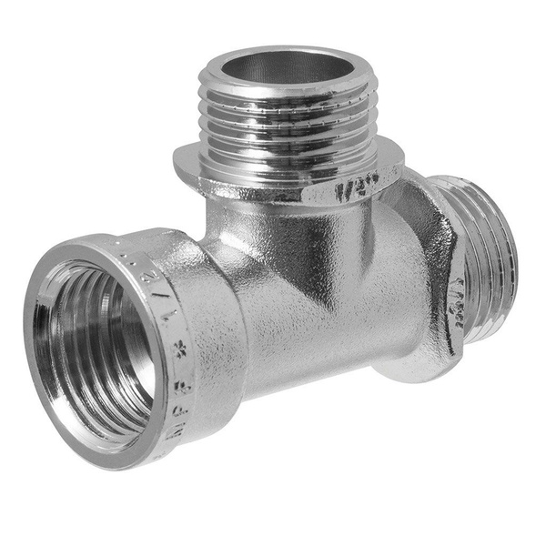 Тройник 1/2" MasterProf, г-ш-ш, латунь, индивидуальная упаковка - купить с доставкой по выгодным ...