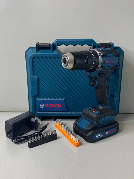 Bosch Дрель-шуруповерт, 48 В, 80 Нм, 2 АКБ - купить с доставкой по ...