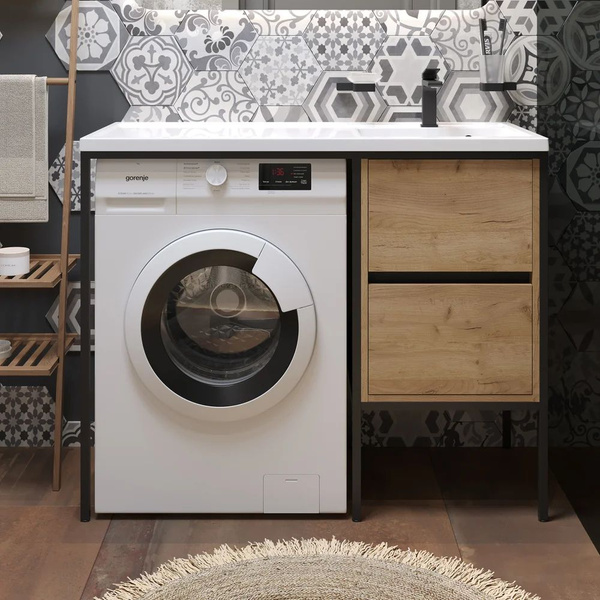 Раковина над стиральной машиной STWORKI Флом SFnS1100L с кронштейном купить на OZON по низкой ...