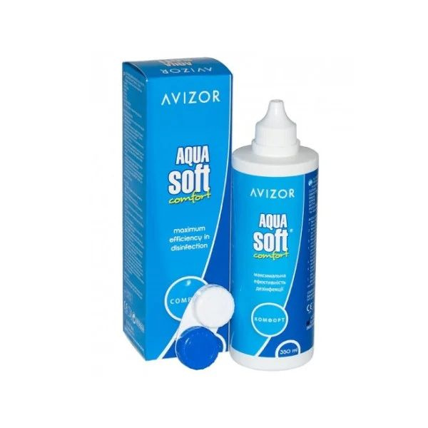 Раствор для линз Aqua Soft Comfort 350 мл, + контейнер - купить с ...