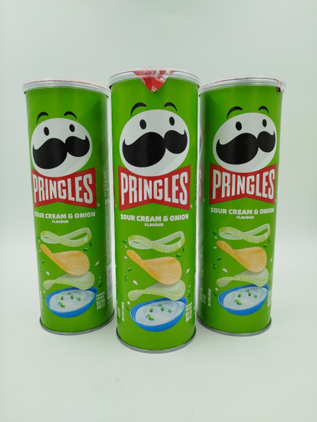Чипсы Pringles со вкусом сметаны и лука 3 х 110 гр. Китай купить на OZON по низкой цене (1726737674)