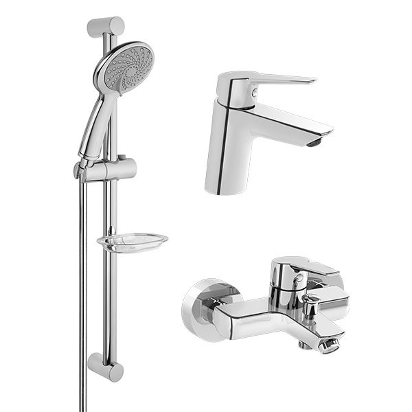 Набор смесителей 3-в-1 для ванной Vitra Solid S A42242EXP купить на OZON по низкой цене (1613823766)