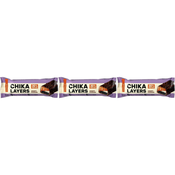 Батончик Chikalab Chika Layers Хрустящее печенье с двойным шоколадом 60 ...