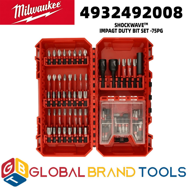 SHOCKWAVE набор сверл, 75 предметов, Milwaukee 4932492008 купить на ...