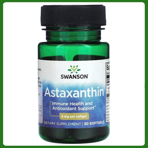Пищевая добавка Swanson, Астаксантин, 8 мг, 30 мягких таблеток купить на OZON по низкой цене ...