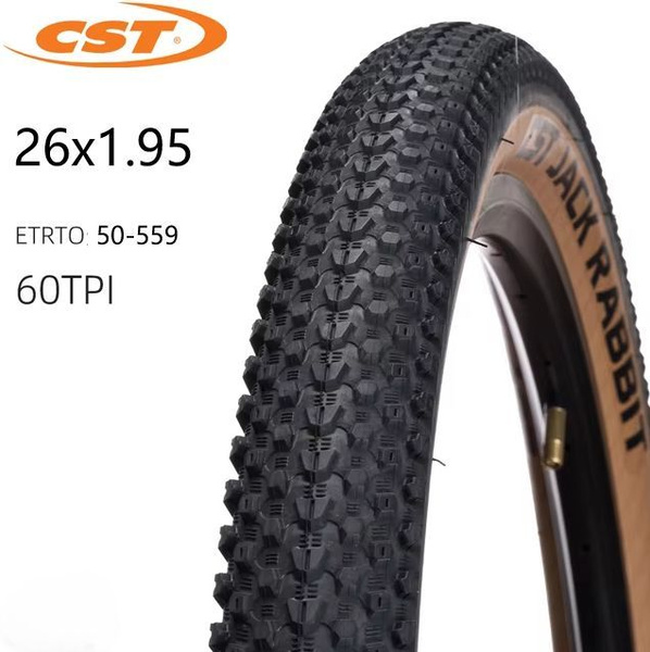 Покрышка для велосипеда 26"x1.95" CST Jack Rabbit C1747 с коричневой ...