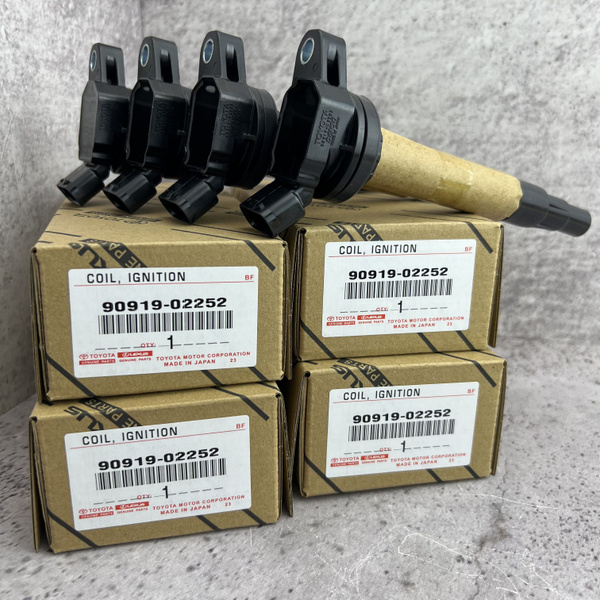 Катушки зажигания Toyota 9091902252 4 штуки (комплект) для Corolla Rav ...
