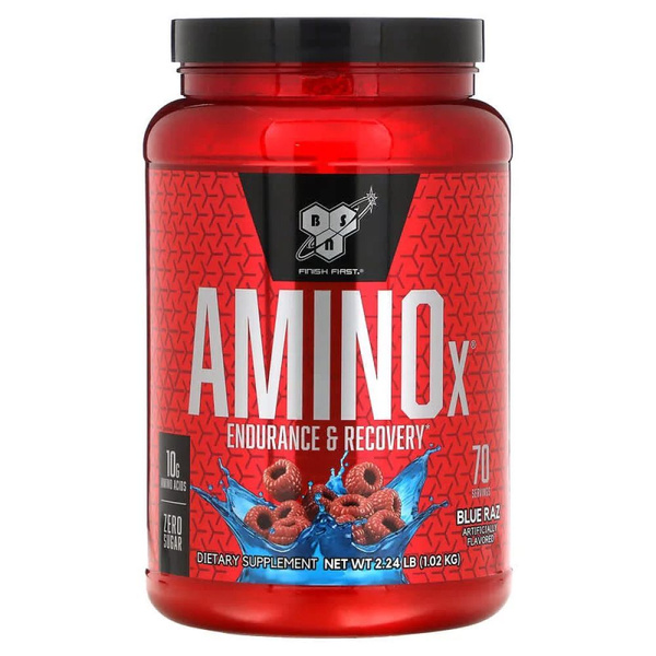BSN Аминокислоты Amino X Голубая малина 1020 г купить на OZON по низкой ...