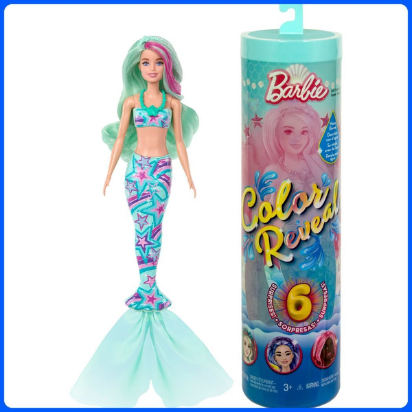 Кукла сюрприз Барби Color Reveal Тайны моря HRK12 HRK13 купить на OZON ...