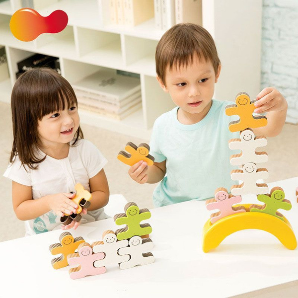 Блочная игрушка Cute Balance Cookie Man купить на OZON по низкой цене ...