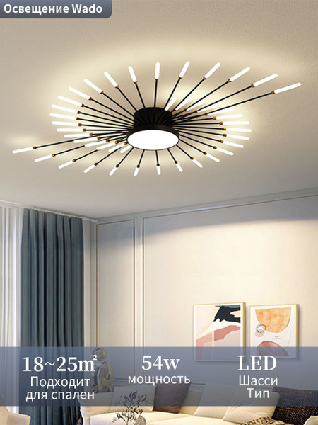 Потолочный светильник, LED, 54 Вт купить на OZON по низкой цене ...