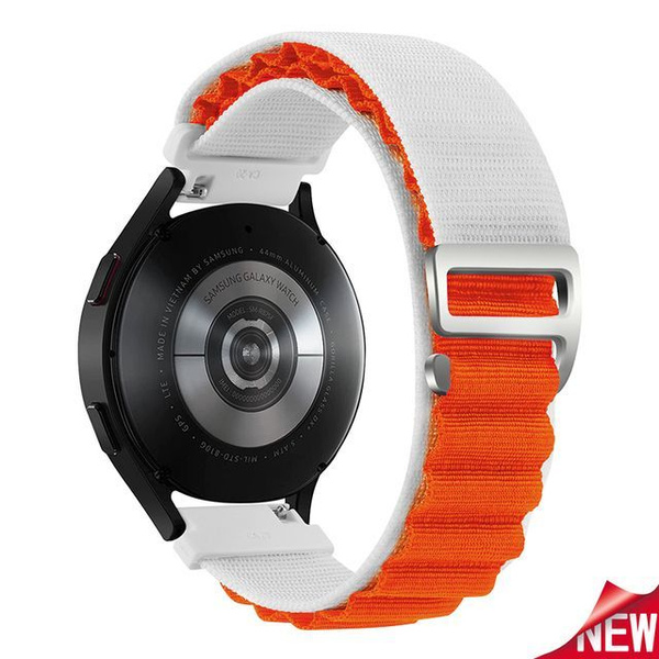 Нейлоновый ремешок с карабином для Samsung Galaxy 5 pro 40-44mm, Оrange купить на OZON по низкой ...