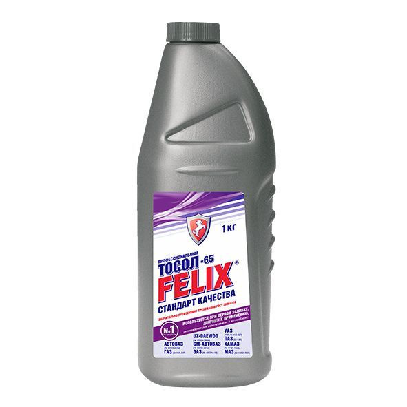 Профессиональный тосол FELIX -65 , 1кг купить на OZON по низкой цене (1182847230)