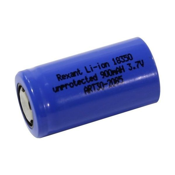 Аккумуляторная батарейка Li-Ion 18350 900 mAH Rexant 30-2085 unprotected 3. 7 В купить на OZON ...
