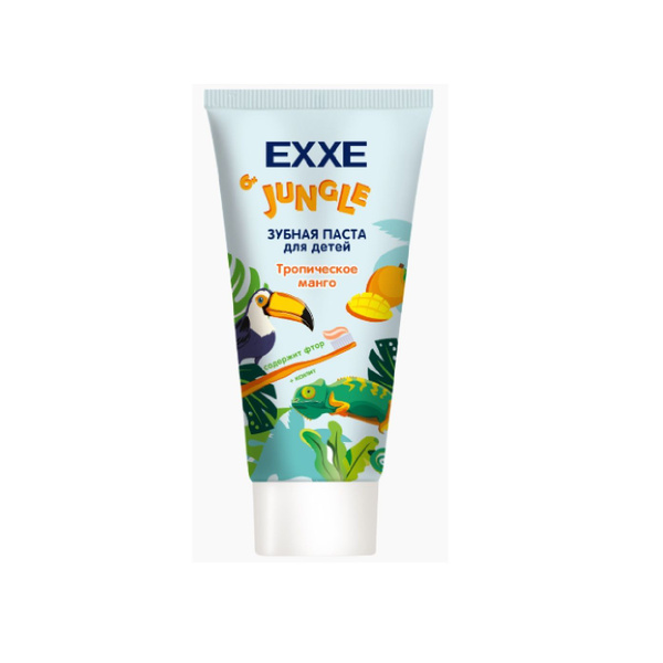EXXE Детская зубная паста "Тропическое манго" серия Джунгли, 75 мл (6-12 лет) купить на OZON по ...