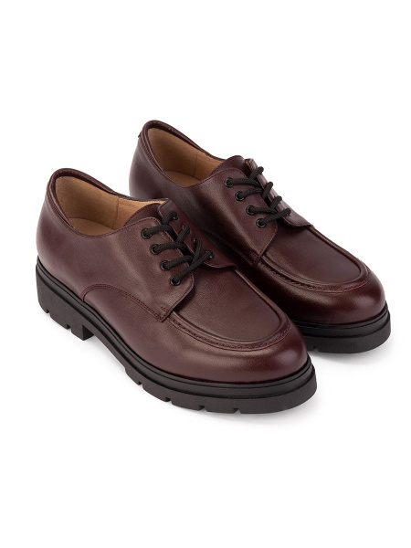 Туфли Женский, Девочки Ortmann Натуральная кожа, размер 36 Германия Шнурки Закрытый нос Шнуровка ...