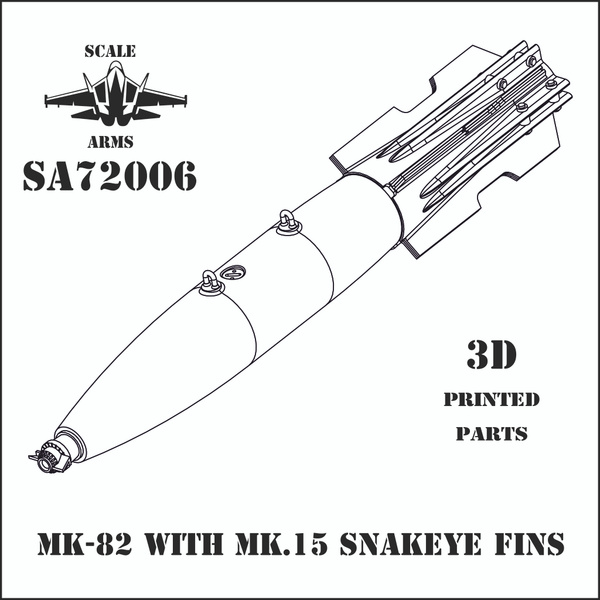 Авиационная бомба МК-82 WITH MK.15 SNAKEYE FINS купить на OZON по ...