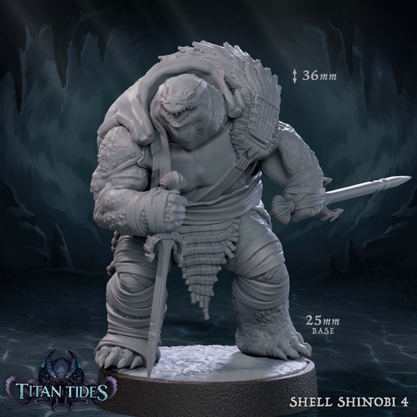 Миниатюра для ДнД "Ракушечный синоби / Shell Shinobi v4" 1 шт ...