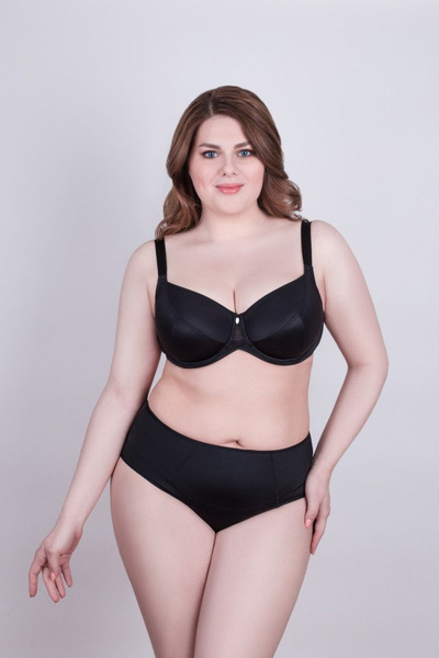 Бюстгальтер Женский Milavitsa мягкая чашка на каркасе, размер 75F черный Повседневный Беларусь ...