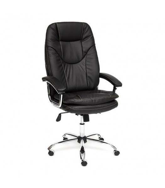 TetChair Кресло SOFTY Lux, иск. кожа, черный купить на OZON по низкой цене (507558106)