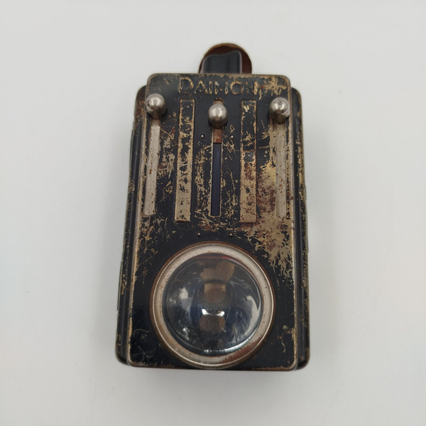 Карманный сигнальный фонарь Daimon, металл, стекло, бакелит, кожа, Германия, 1930-1945 гг ...