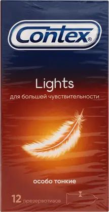 Презервативы Contex Lights особо тонкие 12шт купить на OZON по низкой цене (1861502192)