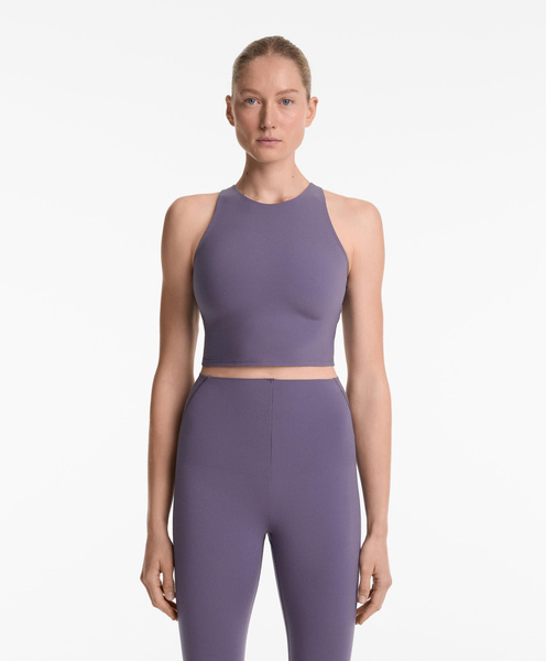 Топ-бра Женский Oysho черничный, размер 42, 44 Полиамид, Эластан Турция купить c доставкой на ...