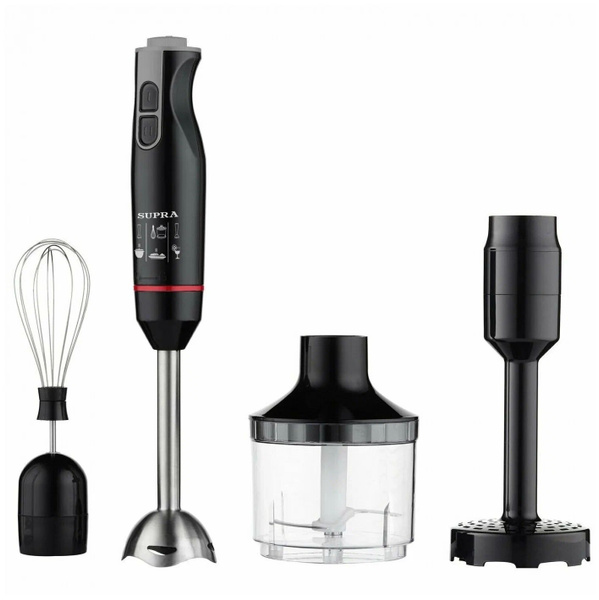 Блендер погружной Supra HBS-797 800Вт черный/красный купить на OZON по низкой цене (1970253628)