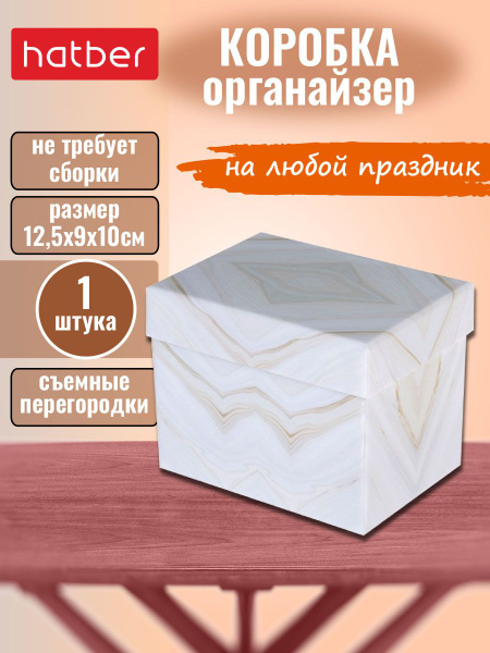 Коробка для хранения Hatber, 12.5 х 10 х 9 купить c доставкой на OZON по низкой цене (1833336131)