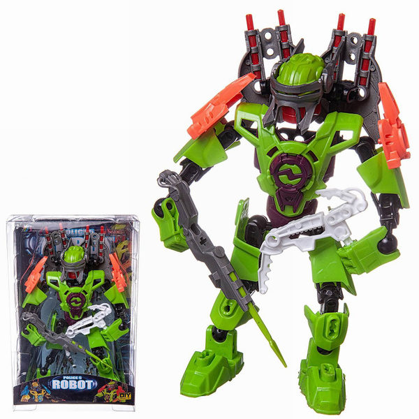 Робот-конструктор Junfa "Космические стражи", пластик, в прозрачной коробке, модель 2 (F1806-3 ...