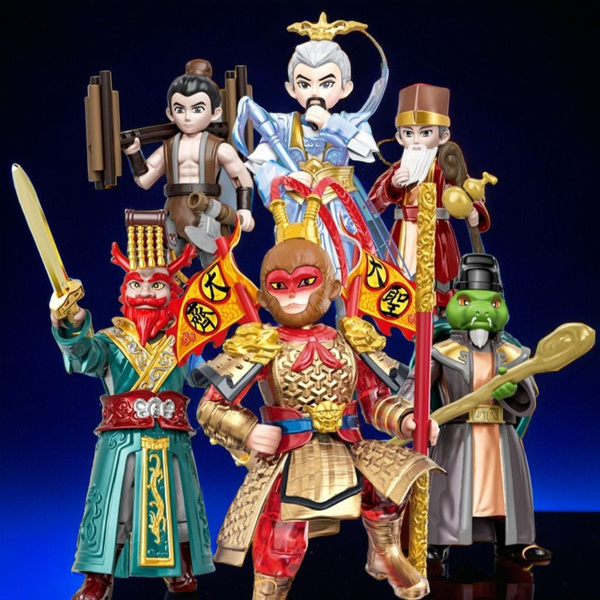 Набор фигурок 7 см XJ BLOCK Путешествие на Запад 6 шт / Рыцари Воины ...