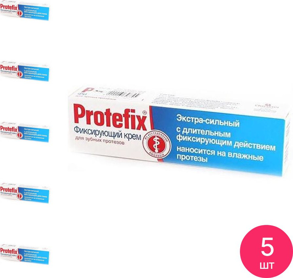 Protefix / Протефикс Крем для фиксации зубных протезов, экстра сильная фиксация, 20мл / средство ...