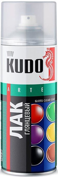 KUDO KU-9002 лак аэрозольный акриловый глянцевый (0,52л) купить на OZON ...