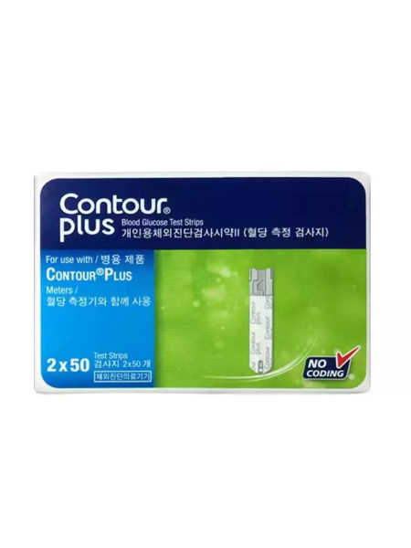 Тест-полоски "Контур Плюс" (Contour Plus) №100 срок годности 31.05.2026 купить на OZON по низкой ...