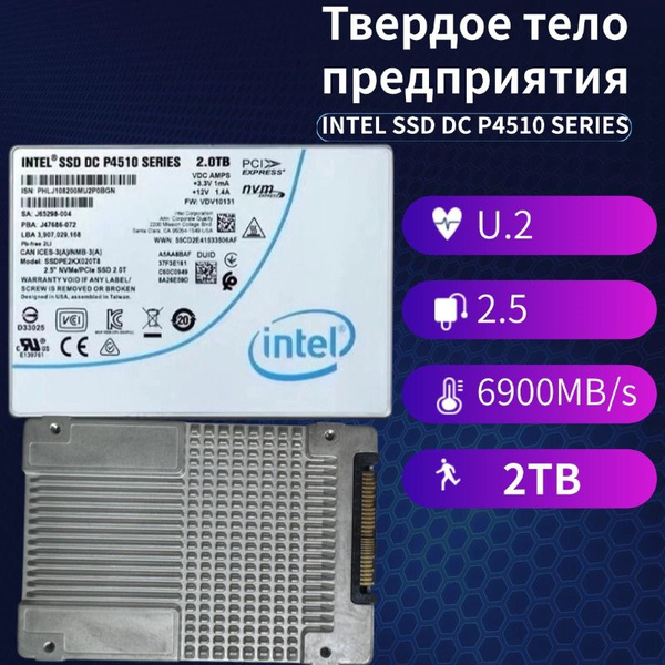 2 ТБ Внутренний SSD-диск Intel 3D V-NAND sdd-0478 (SSDPE2KX020T8) купить c доставкой на OZON по ...