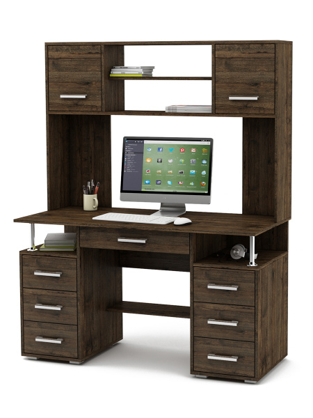 Компьютерный стол FKM КС Амбер 20Я, 130х60х165 см купить c доставкой на ...