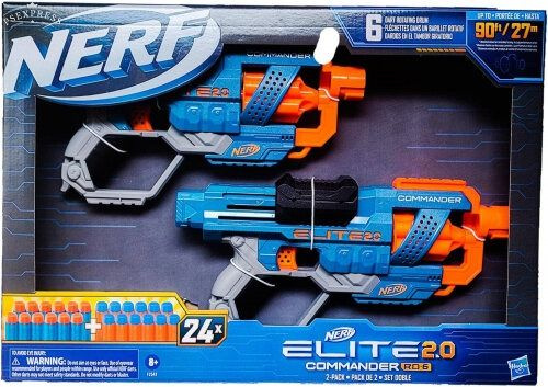 Два Бластера Hasbro Nerf Elite 2.0 Commander F2547 купить на OZON по ...