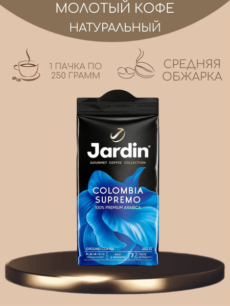 Кофе молотый Colombia Supremo 250 грамм купить на OZON по низкой цене ...
