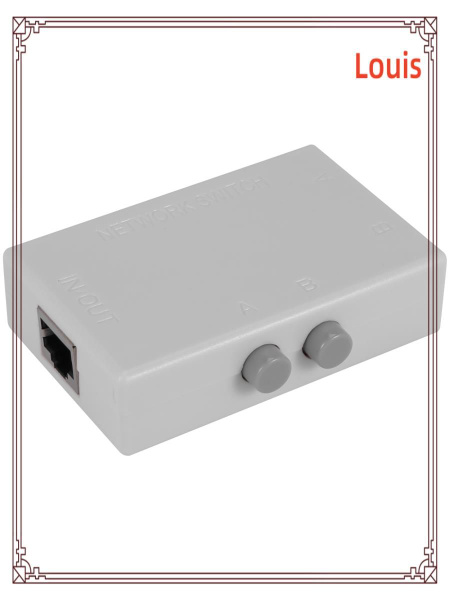 Mini RJ45 RJ-45 Сетевой коммутатор Ethernet Network Box Switcher Dual 2 ...
