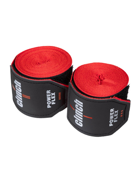 Бинты боксерские Clinch Boxing Hand Wrap Power Flex красные (длина 2.55 ...