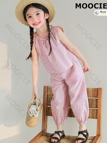 Комплект одежды Девочки MOOCIE пудровый, размер 120 Китай купить c доставкой на OZON по низкой ...