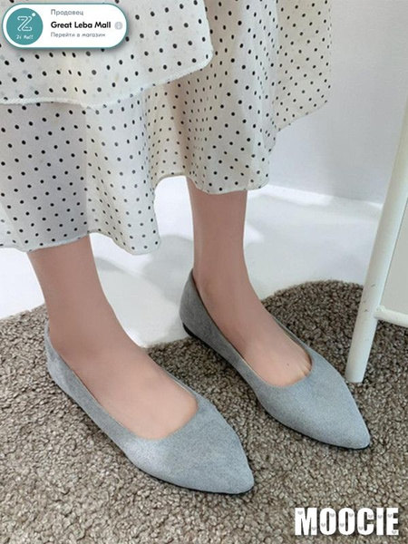 Балетки Женский MOOCIE, размер 39 с острым носом Закрытый нос, Заострённый нос купить c ...